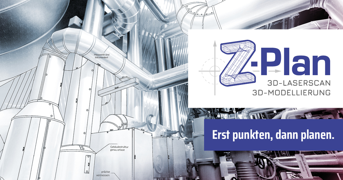 Anlagendokumentation | Z-Plan - 3D-Laserscan und 3D-Modellierung
